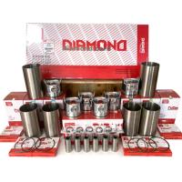 China 6D34 4D34 Engine Spare Parts Cylinder Liner Kit Lncludes Liner Piston With Pin And Snap Ring ME220454 ME013366 ME012009 ME993488 SET for sale