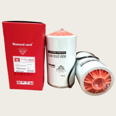 China High quality Fuel Filter 600-319-3610 for PC200-8 PC210-8 Excavator for sale