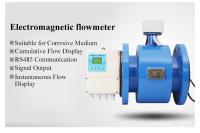 China PTFE F4 Battery Flow Meter Wine Flowmeter Food Grade Electromagnetic Flowmeter for sale