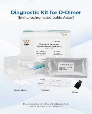 China D-Dimer Rapid Quantitative Test Kit Fluorescence Immunoassay 40-10000ng/mL 20 Tests for sale