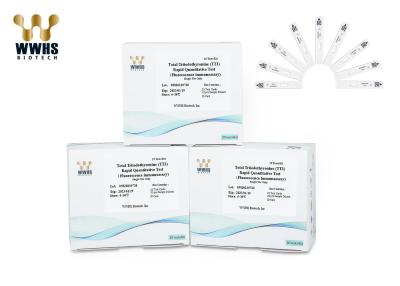 China Clinical Lab T3 Total Triiodothyronine Blood Test Kit 25 Tests Fluorescence Immunoassay for sale