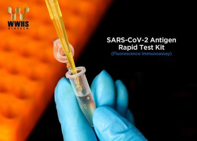 China SARS-CoV-2 Antigen Rapid Test Kit Fluorescence Immunoassay 25 Tests per Kit for sale