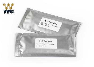 China Fluorescent Immunoassay POCT Test Kit IL-6 High Sensitivity 25 Tests 18 Months Shelf Life for sale