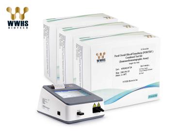 China WWHS Fecal Occult Blood FOB Rapid Test Kit 25 Tests Fluorescence Immunoassay for Gastrointestinal Hemorrhage POCT for sale