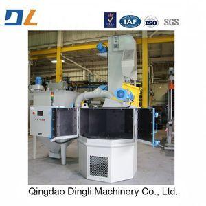 China Wheel Sand Blaster Rotary Table Shot Blasting Machine for Steel Surface Cleaning for sale