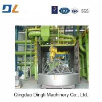 China Trolley Rotary Cart Shot Blasting Machine Turntable Sandblaster for Steel Industry for sale