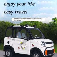 China Hanpu 2024 4-Seater Electric Mini-Car 4-Wheel EV Tuk-Tuk for Low-Speed Passenger Travel for sale