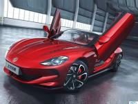 China 2024 MG Cyberster Convertible Sports Car Electric Ride-On EV Car with Front 6 Rear 6 Radar for sale
