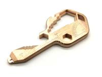 China PVD Coating 24-in-1 Metal Injection Molded Keychain Survival Tool 17-4PH Stainless Steel for sale