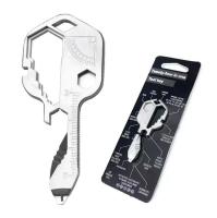 China PVD Coating 24-in-1 Metal Injection Molded Keychain Survival Tool 17-4PH Stainless Steel for sale