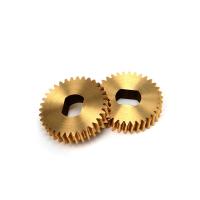 China Precision Brass Gears CNC Custom Service 0.02mm Tolerance Broaching Industrial Parts for sale
