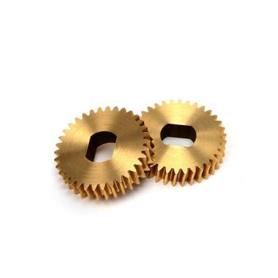 China Precision Brass Gears CNC Custom Service 0.02mm Tolerance Broaching Industrial Parts for sale