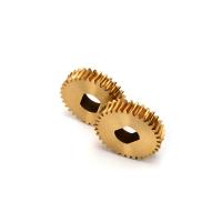 China Precision Brass Gears CNC Custom Service 0.02mm Tolerance Broaching Industrial Parts for sale