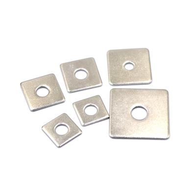 China Galvanized Bulk Stainless Steel Square Washers Spacer Low Carbon Steel Alloy 0.05mm Tolerance for sale