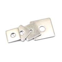 China Galvanized Bulk Stainless Steel Square Washers Spacer Low Carbon Steel Alloy 0.05mm Tolerance for sale