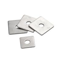 China Galvanized Bulk Stainless Steel Square Washers Spacer Low Carbon Steel Alloy 0.05mm Tolerance for sale