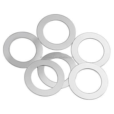 China ODM Flat Thin Washers Shims SS304 316L Stainless Steel Round Square 0.05mm Tolerance for sale