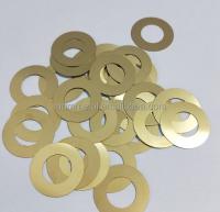 China Custom Broaching Round Shims Stainless Steel Washers Aluminum Brass 0.05mm Tolerance for sale