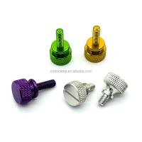 China Custom CNC Machined M3 Knurled Hand Drive Screws Stainless Steel Aluminum 0.05mm Tolerance for sale