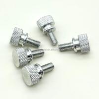 China Stainless Steel Manually Tightening Knurled Thumb Screws for Custom Flat Head Cylinders 0.05mm Tolerance for sale