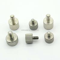 China 304 Stainless Steel CNC Copper Thumb Screw Knurled 0.05mm Tolerance for Aerospace for sale