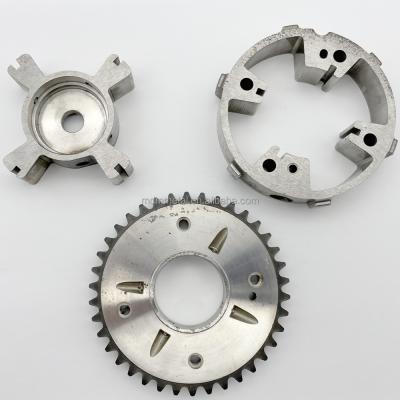 China Tempering MIM Stainless Steel Powder Metallurgy Bearing Custom CNC Parts Window Gear 50000pcs for sale