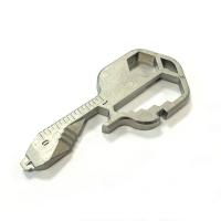 China MIM Injection Molded Mini Outdoor Survival Tool Keychain Custom 50mm for sale