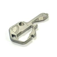 China MIM Injection Molded Mini Outdoor Survival Tool Keychain Custom 50mm for sale