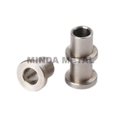 China 304 Stainless Steel Sintered Iron Bush CNC Lathe Parts Flange Sleeve Custom Size for sale