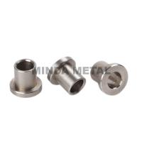 China 304 Stainless Steel Sintered Iron Bush CNC Lathe Parts Flange Sleeve Custom Size for sale