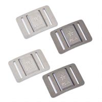 China Custom Carbide Belt Buckle Metal Parts Plating Silver Powder Injection Molding 0.1kg for sale