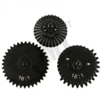 China CNC Machined 16:1 AEG Gear Set for Ver2 Ver3 Airsoft Gearbox HRC38-45 for sale