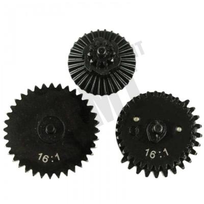 China CNC Machined 16:1 AEG Gear Set for Ver2 Ver3 Airsoft Gearbox HRC38-45 for sale