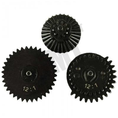 China CNC Chrome Alloy Steel 12:1 High Speed Gear Set for Ver2 Ver3 AEG Gearbox Airsoft for sale