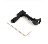 China CNC Aluminum 7075 AEG Magazine Catch Button Black Anodized Airsoft Gearbox Part for sale