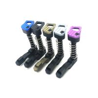 China CNC Aluminum 7075 AEG Magazine Catch Button Black Anodized Airsoft Gearbox Part for sale