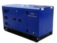 China Silent Enclosed Power Generator Set 22kva / 18kw Standby Output For Emergency Power Supply for sale