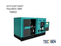China 60kVA Diesel Generator Silent Enclosed Generator Set With 100A Built In ATS for sale