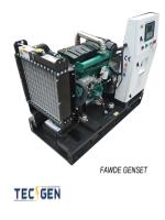 China 30kVA Open type diesel generator FAWDE 4DW92-39D-HMS20W Engine Genset For Standby for sale