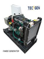 China 30kVA Open type diesel generator FAWDE 4DW92-39D-HMS20W Engine Genset For Standby for sale