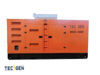 China Soundproof 440kW Standby Yuchai Genset Powered By Diesel Engine For Building Power for sale