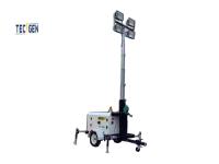 China 9m Manual Mobile Lighting Tower With 4x1000W Floodlights For Construction Site for sale
