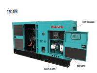 China Silent Diesel Generator 30kW Isuzu Diesel Generator With Integrated-fuel-tank for sale