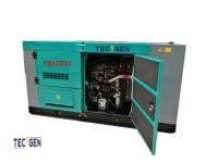 China Isuzu Diesel Generator 30kVA Silent Diesel Generator With Copy Denyo Soundproof Canopy for sale