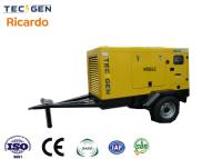 China 110kVA Mobile Trailer Generator Ricardo Genset With Heavy Duty Trailer For Moveable Operation for sale