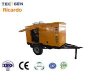 China 100kW Mobile Trailer Generator Ricardo Generator Set With Two Wheel Trailer For Easy Moveable for sale