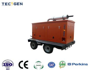 China 80kW Mobile Trailer Generator Perkins Diesel Generators With Wheel For Towed By Car for sale