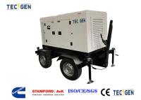 China Mobile Generator Trailer Type Cummins Diesel Genset 40kW / 50kVA With 2/4 Wheels for sale
