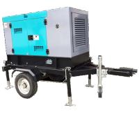 China Mobile Generator Trailer Type Cummins Diesel Genset 40kW / 50kVA With 2/4 Wheels for sale