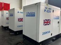 China 6 Cylinder Soundproof Perkins Generator Set With Three Phase Output For Bank Use for sale